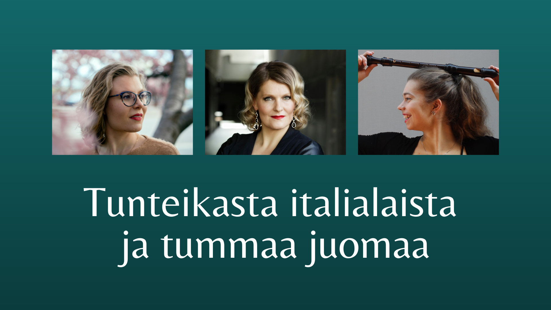 Tunteikasta italialaista ja tummaa juomaa: Baroque Concert – Ida Wallén